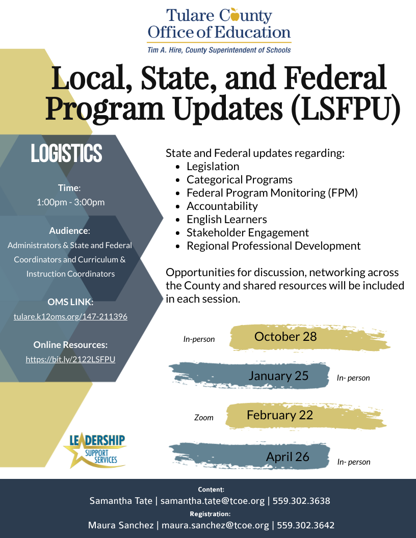 TCOE | Professional Learning Opportunities